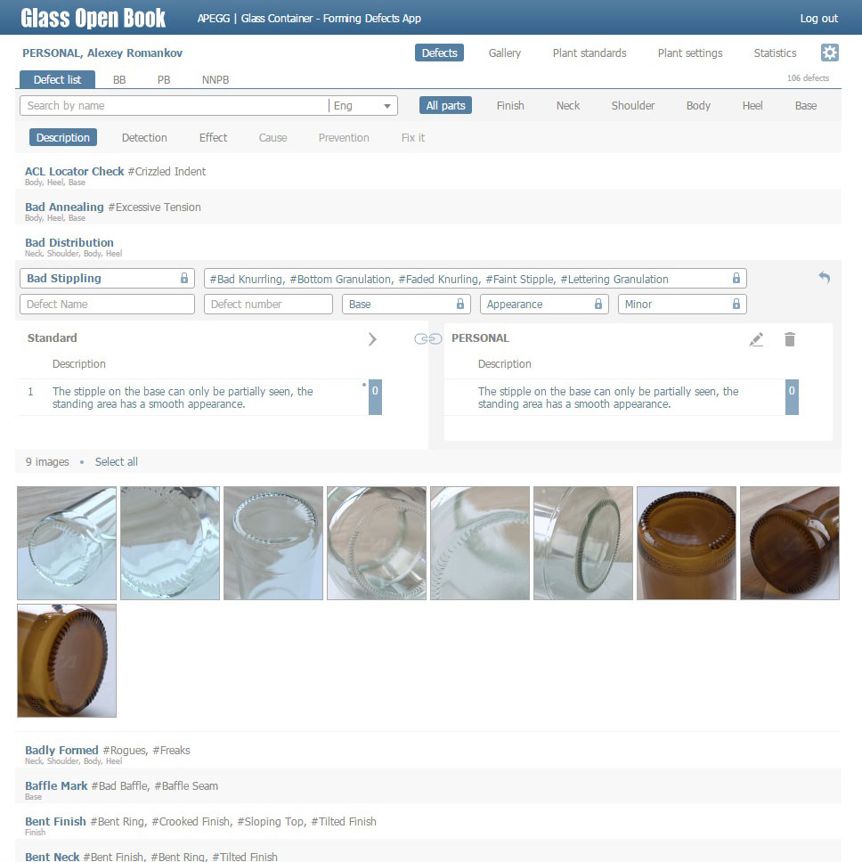 Services / Glass Forming Defects Training | APEGG Ltd