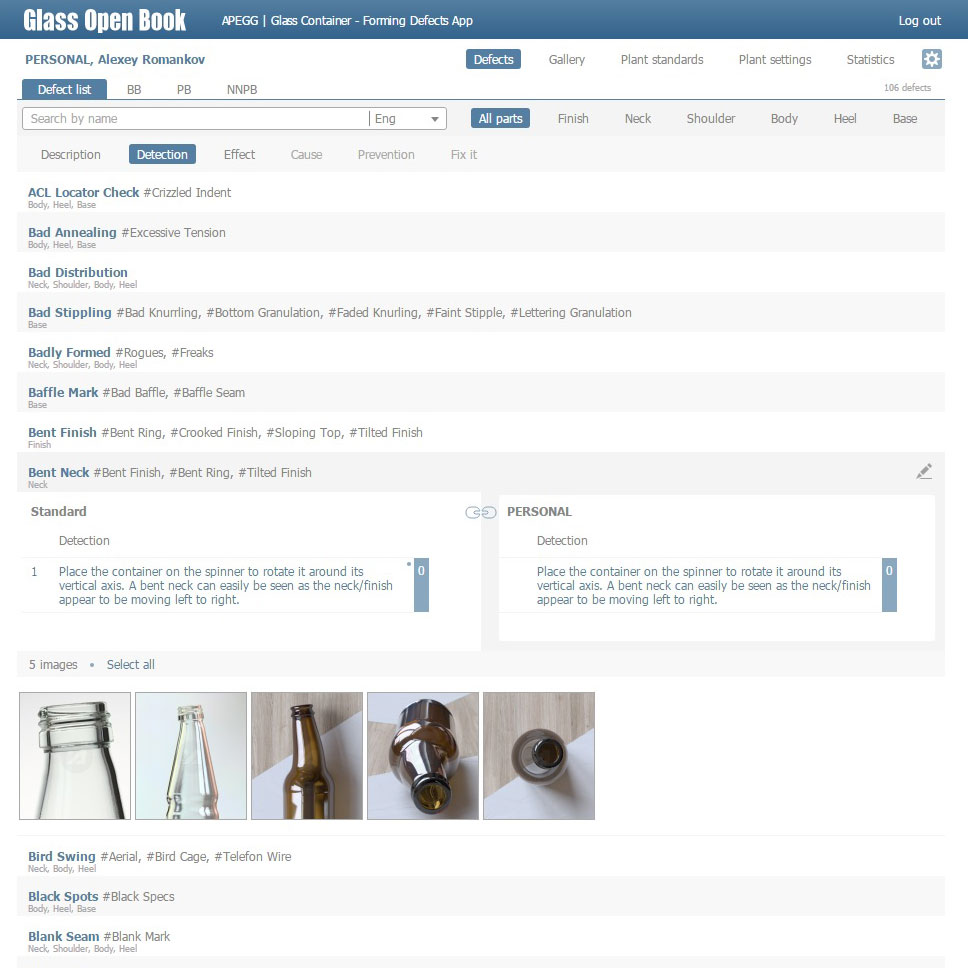Services / Glass Forming Defects Training | APEGG Ltd