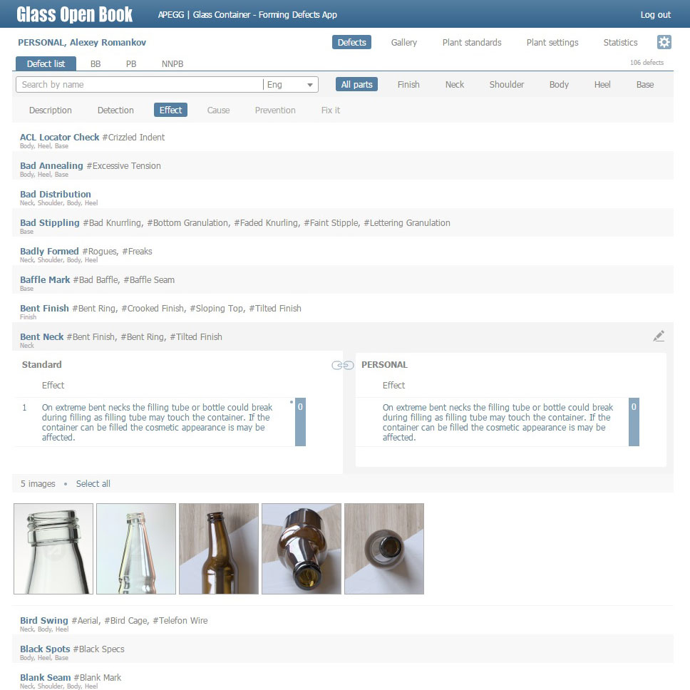 Services / Glass Forming Defects Training | APEGG Ltd